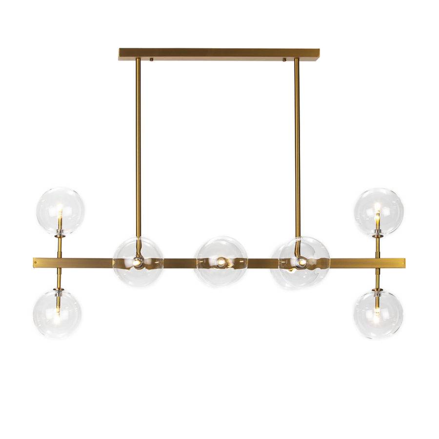 TEN BALL Deckenleuchte 110x45x86 Glas / Metall Golden | ATELIER WINTER ...